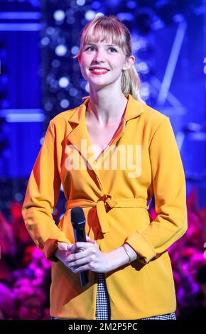 Belgian singer Angele pictured during the fourth edition of the D6bels ...