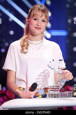 Belgian singer Angele received the Best album award during the fourth ...
