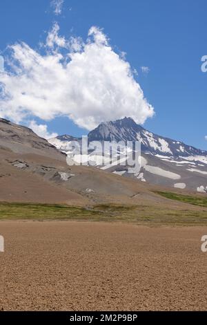 Volcano Planchón-Peteroa at Paso Vergara - crossing the border from ...