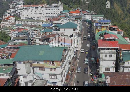 Gangtok, Sikkim, India - 11th October 2022: beautiful townscape of ...