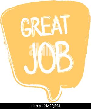 good job banner. good job speech bubble label set. good job sign Stock Vector Image & Art - Alamy