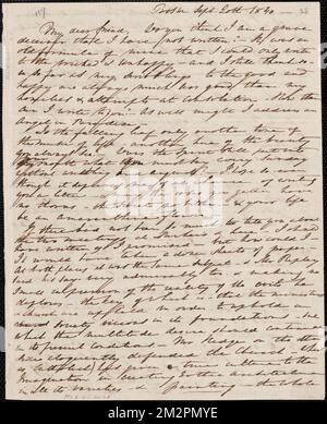 Elizabeth Palmer Peabody autograph letter signed to John Sullivan ...