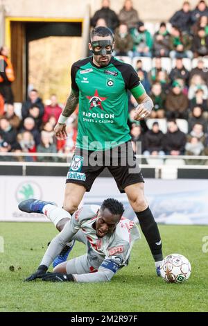 Cercle's Jeremy Taravel and Standard's Paul-Jose Mpoku M'Poku Ebunge ...