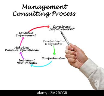 Components of Management Consulting Process Stock Photo - Alamy