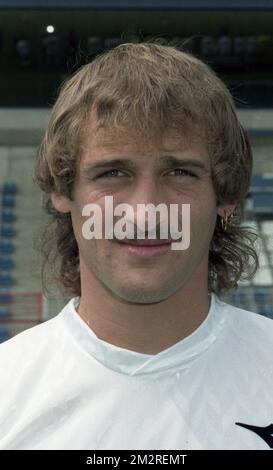 Belgian striker Patrick Goots poses for the photographer at the season ...