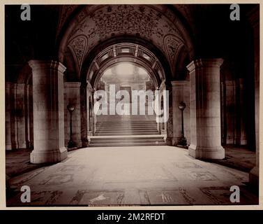 The grand staircase. , Public libraries, Stairways, Sculpture, Lions ...