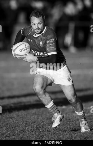 Sherborne rugby player in action Stock Photo - Alamy