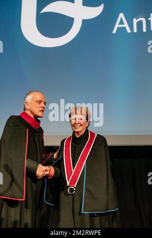 Professor dr. Jane Lubchenco pictured during a ceremony for the Doctors ...