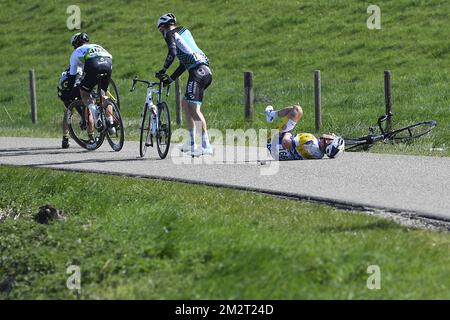 Belgian Sasha Weemaes of Sport Vlaanderen-Baloise pictured in action ...