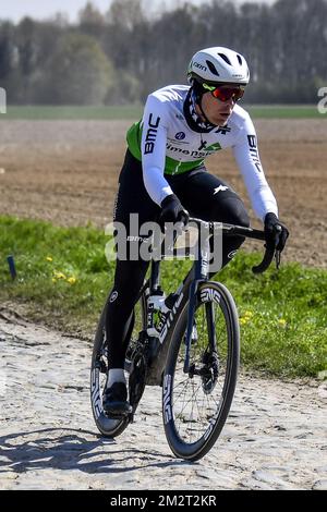 Belgian Julien Vermote of Team Dimension Data pictured in action during ...