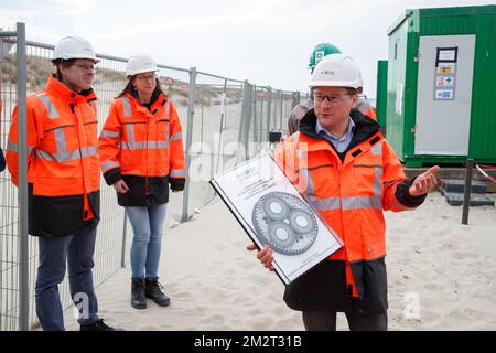 Illustration picture shows a visit to look how West-Flanders province ...