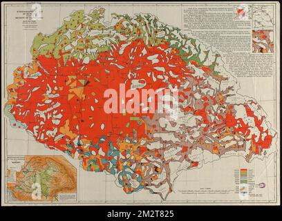 Ethnographical map of Hungary based on density of population, Census of ...