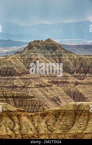 A vertical shot of the Earth forest landform in Zanda County, Tibet ...