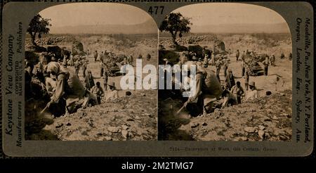 Excavators at work, old Corinth, Greece , Archaeological sites ...