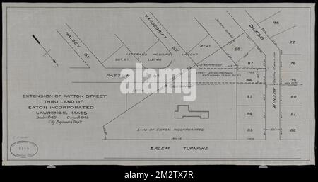Extension of Patton Street thru land of Eaton Incorporated, Lawrence ...