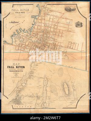 Map of the city of Fall River, Mass. , Fall River Mass., Maps Norman B ...