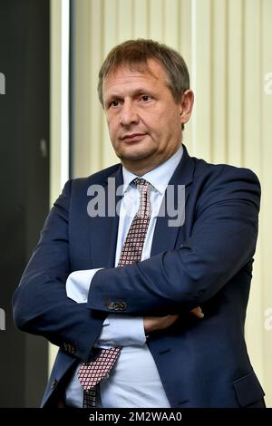 Skeyes CEO Johan Decuyper pictured during a press conference to present ...