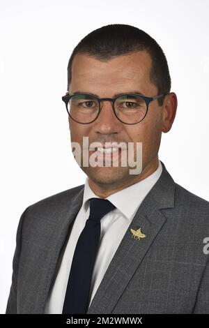 N-VA's Sander Loones poses during a photoshoot, Thursday 20 June 2019 ...