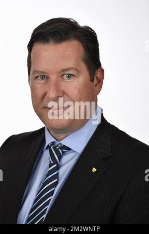 Vlaams Belang's Steven Creyelman poses during a photoshoot, Thursday 20 ...