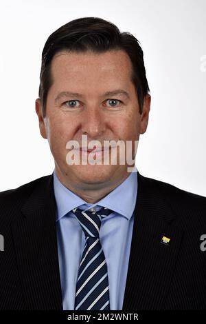Vlaams Belang's Steven Creyelman poses during a photoshoot, Thursday 20 ...