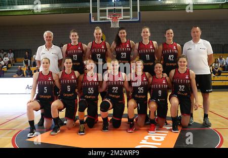 Belgian Marjorie Carpreaux, Belgian Cats' head coach Philip Mestdagh ...