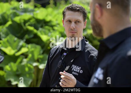 Pakawi Park biologist Robby Van der velden pictured during the ...