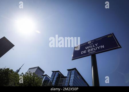 the new Willy De Bruyn street, in the North neighbourhood, in Brussels ...
