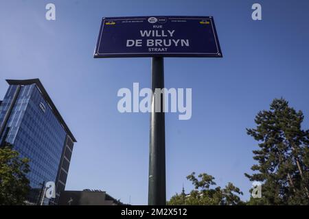 the new Willy De Bruyn street, in the North neighbourhood, in Brussels ...