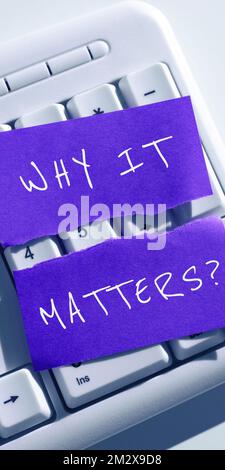 Conceptual display Why It Matters. Business approach Important Reasons ...