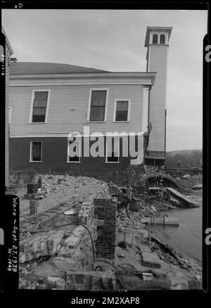 Fire station, Ware, Mass., Sep 27, 1938 : Corner of Pulaski St. and ...
