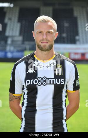 Charleroi's David Pollet poses for the photographer during the 2016 ...