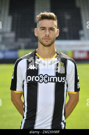 Charleroi's Massimo Bruno poses for the photographer during the winter ...