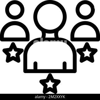 Employees line icons collection. Teamwork, Dedication, Loyalty, Commitment, Trusrthiness ...