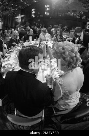 Banquet and ball at the Duesseldorf Hilton Hotel in 1966 accompanied by ...