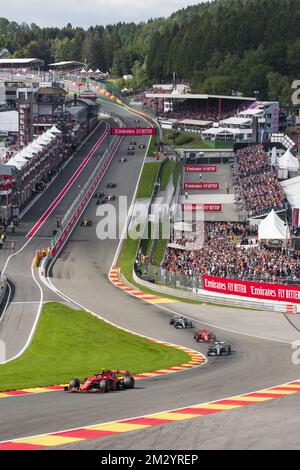 Illustration picture shows the start of the Spa-Francorchamps Formula ...