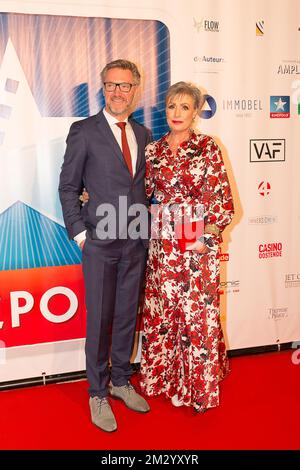 Actress Greet Rouffaer pictured on the red carpet ahead of the ...
