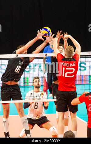 Belgium's Lowie Stuer pictured in action during the fifth and last game ...