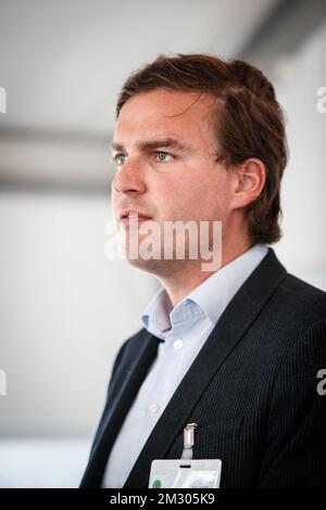 Gent's Mayor Mathias De Clercq pictured during a press presentation of ...
