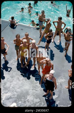Foss Park swimming pool , Swimming pools, Swimmers. Edmund L. Mitchell ...