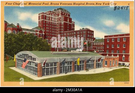 Four Chaplains' Memorial Pool, Bronx Veterans Hospital, Bronx, New York ...
