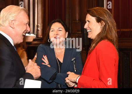 Minister of Budget Sophie Wilmes and Minister of Energy, Environment ...