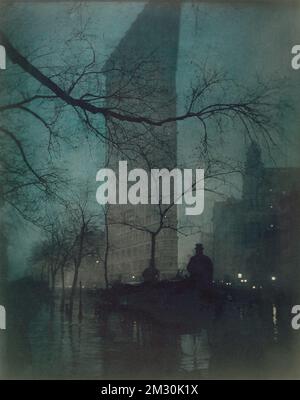 The Flatiron - by Edward Steichen, 1904 Stock Photo - Alamy