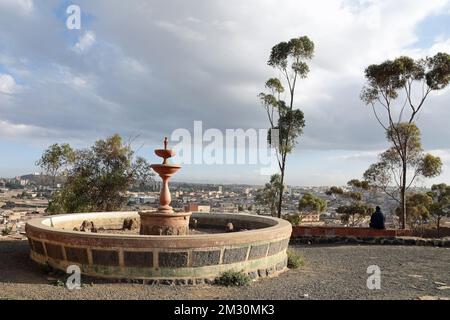 Water fountain outside the Cherhi Recreation Centre at a beauty spot in ...