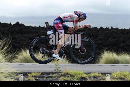 Lucy Charles-Barclay (GBR) pictured during the run part of the Hawaii ...