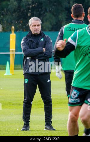 Cercle's head coach Bernd Storck pictured during a press conference of ...