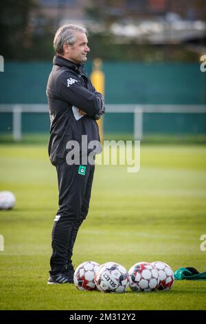 Cercle's head coach Bernd Storck pictured during a press conference of ...