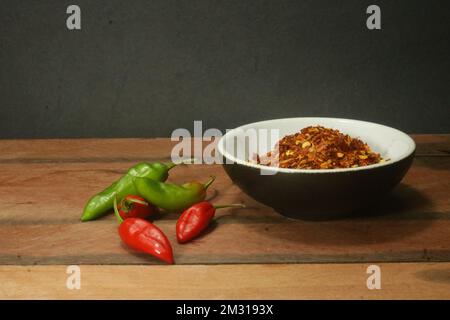 fresh chilies and chili flake Stock Photo - Alamy