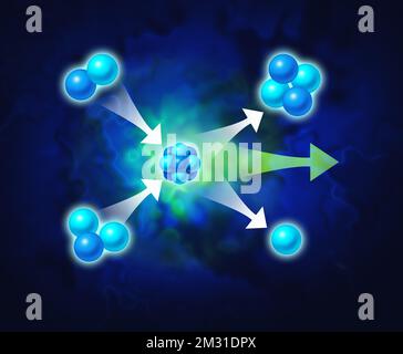 Fusion Energy Concept and Nuclear power generation physics science ...