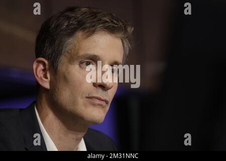 New Proximus CEO Guillaume Boutin pictured during a press conference of ...
