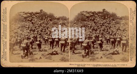 Gallant storming of a Boer kopje by the Suffolks, at Colesberg, S. A ...